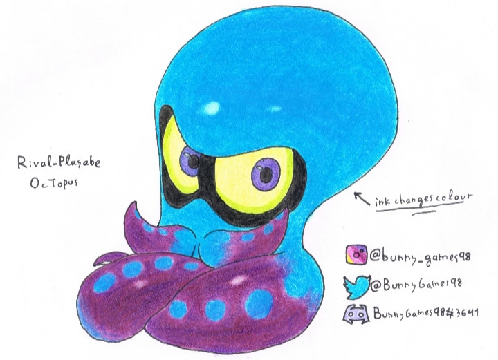 Rival Playable Octopus Splatoon 2 Concepts