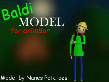 Accurate Baldi model for Anim8or (V4.0) [3D Models]