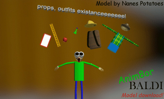 An8 BBIEAL Baldi Model REMAKE [3D Models]