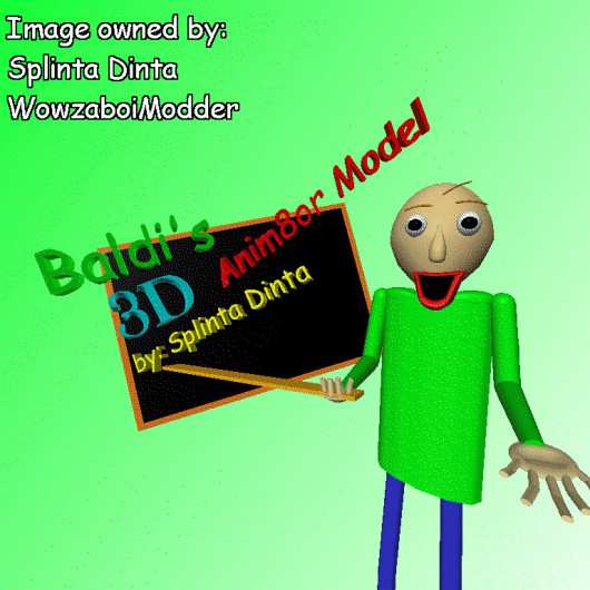 Baldi's 3D Anim8or Model V5 [3D Models]