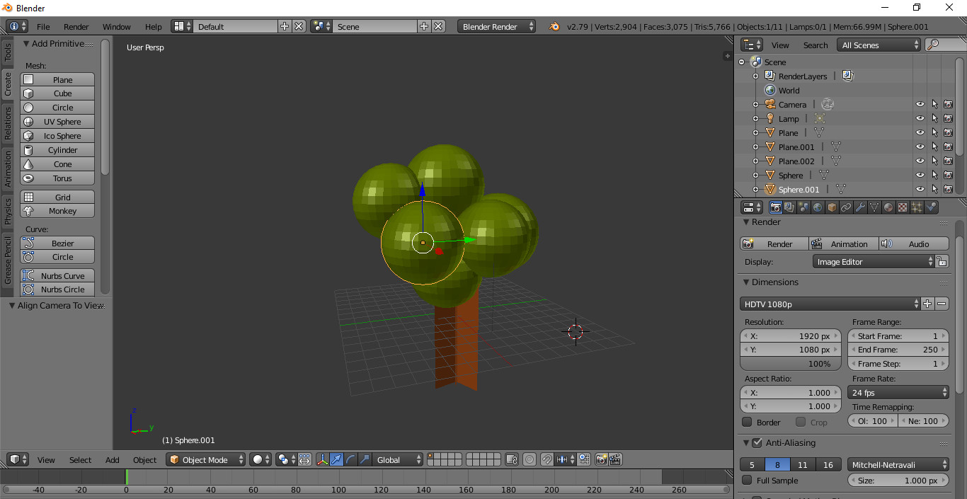 Accurate Baldi's Basics Tree Model (V1.3) [3D Models]