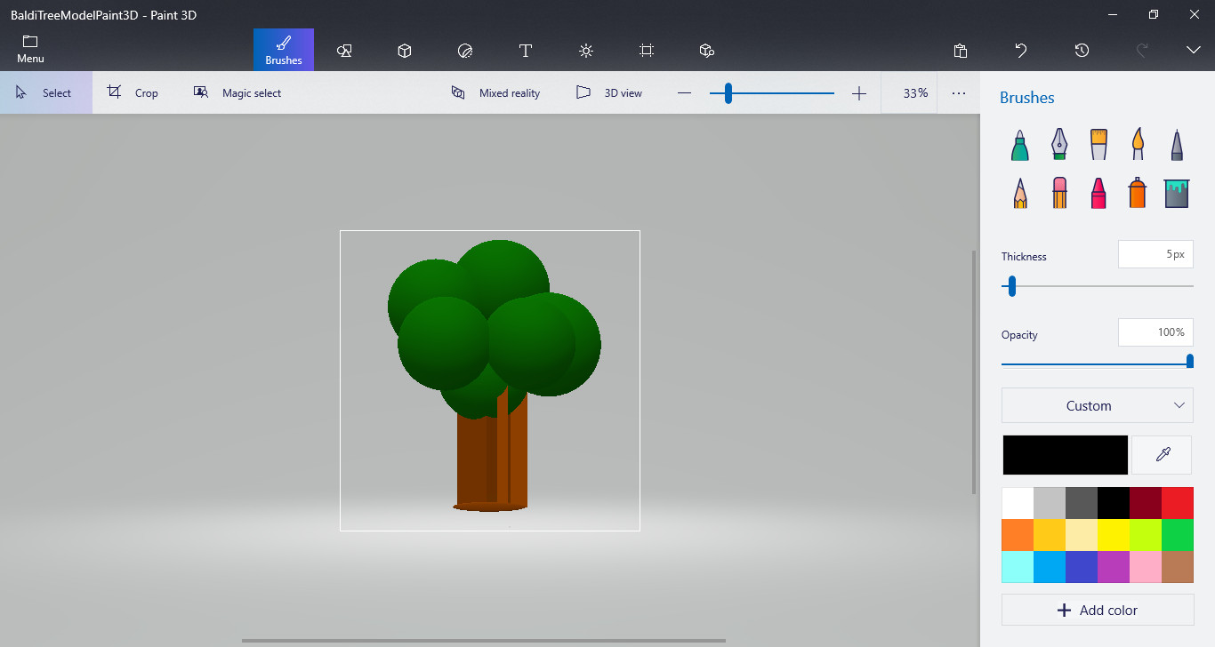 Accurate Baldi's Basics Tree Model (V1.3) [3D Models]