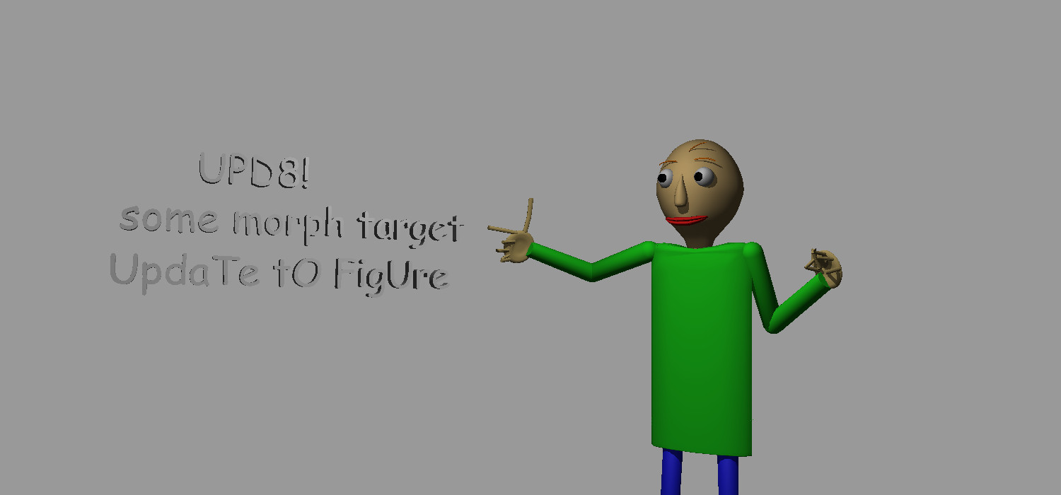 A weird angrygal baldi v6 port to anim8or [3D Models]