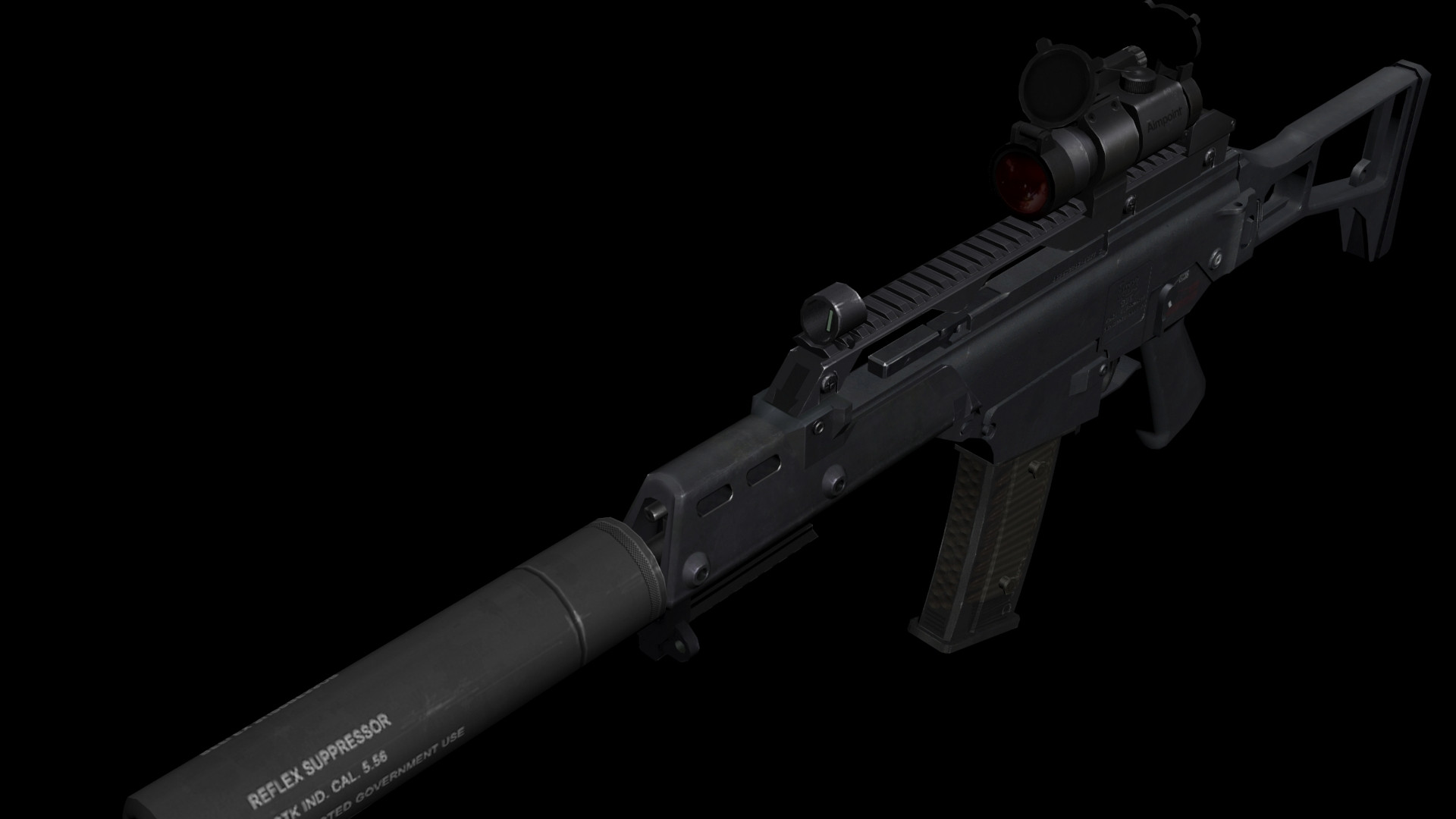 G36C with Aimpoint and Silencer [3D Models]