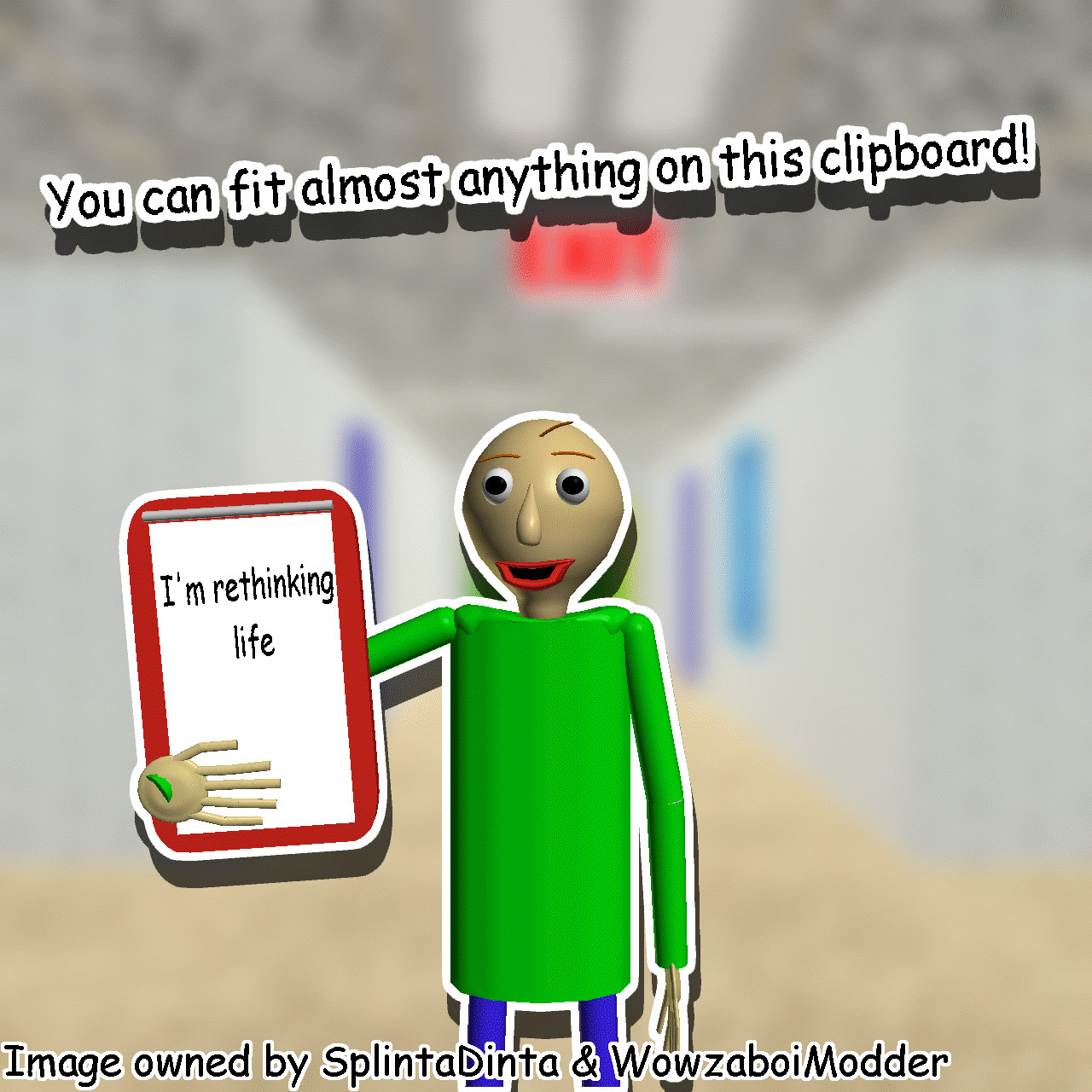 Baldi 3D Anim8or Model V2.6 [3D Models]