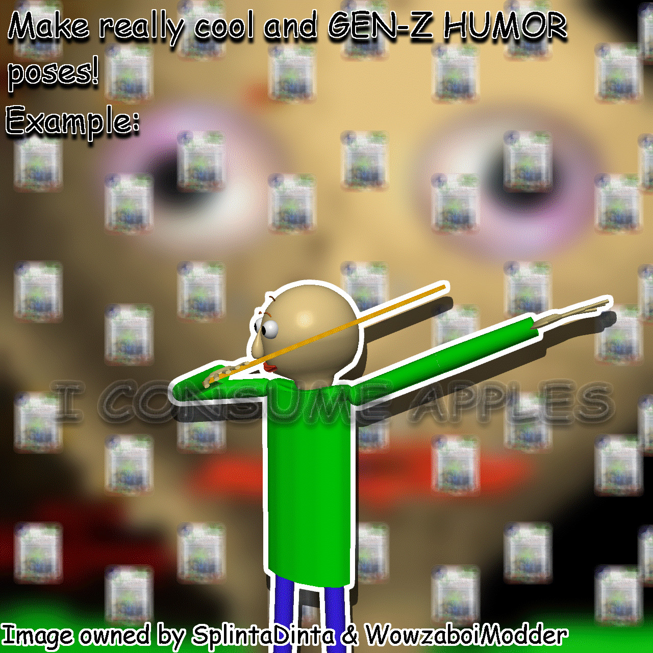 Baldi 3D Anim8or Model V2.6 [3D Models]