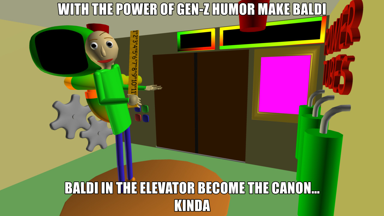Baldi's Basics Plus: Elevator Model V1 [3D Models]