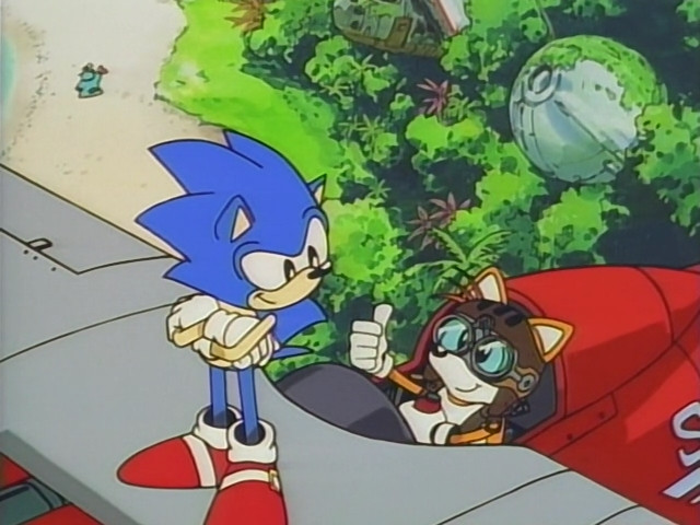 OVA/Mania pilot goggles for Tails while piloting the Tornado [Sonic 3 A ...