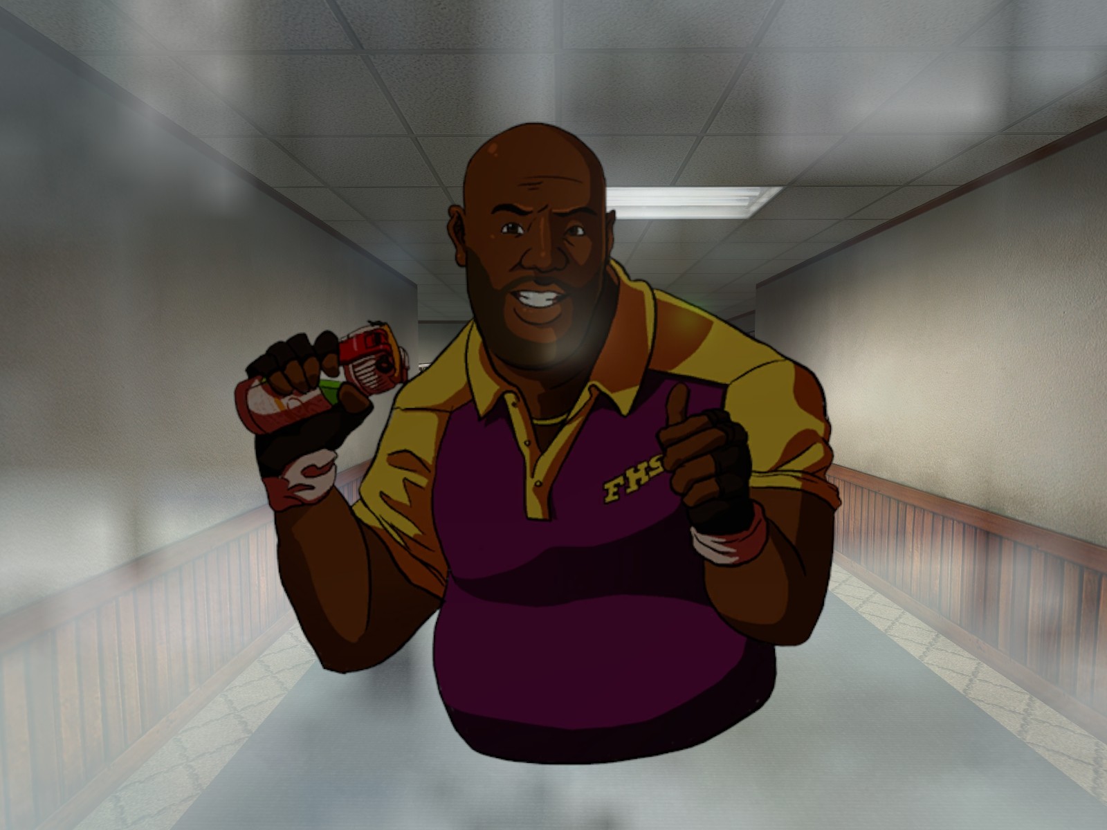 Coach with boomer bile [Counter-Strike: Source] [Sprays]
