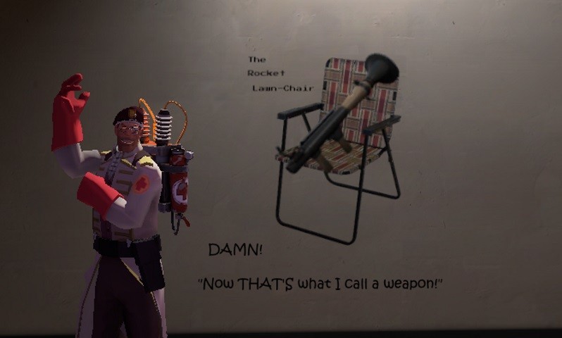 The Amazing Rocket Lawn-Chair [Team Fortress 2] [Sprays]