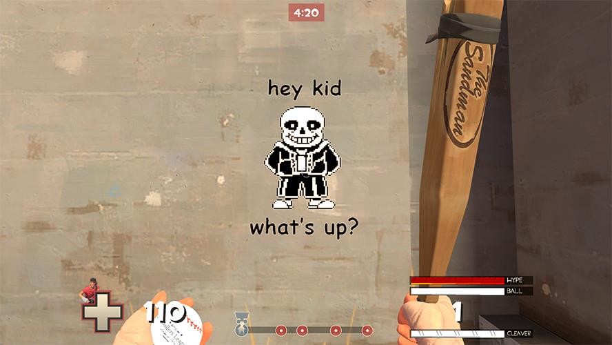 Fading sans - Good/Bad Time [Team Fortress 2] [Sprays]