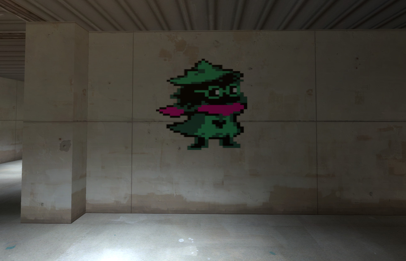 Ralsei Idle Animation while in battle loop [Team Fortress 2] [Sprays]