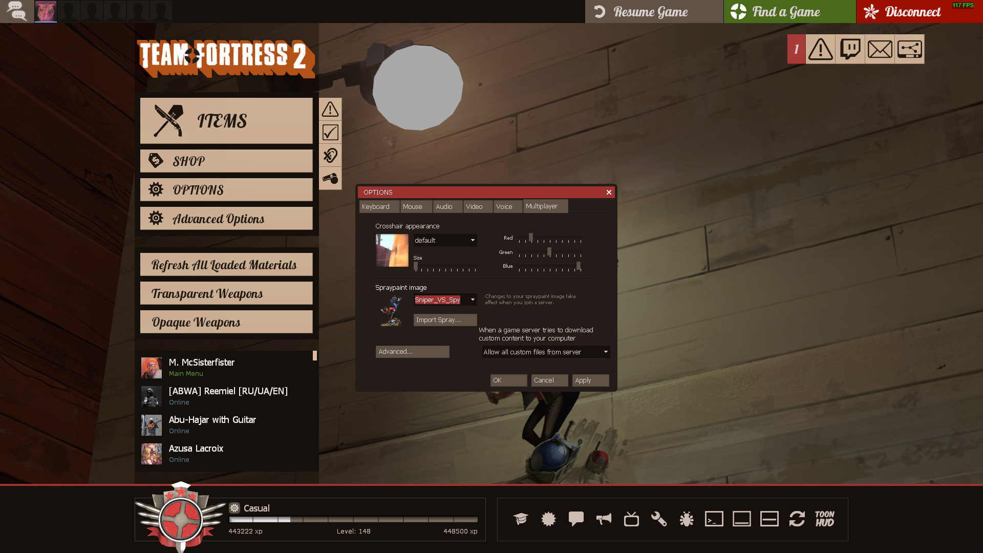 Sniper VS Spy [Team Fortress 2] [Sprays]