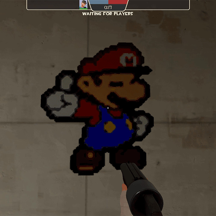 Paper Mario Victory Stance [Team Fortress 2] [Sprays]