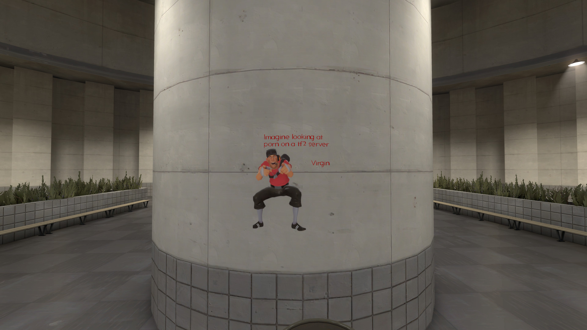 Scout Laughing At Virgins [Team Fortress 2] [Sprays]