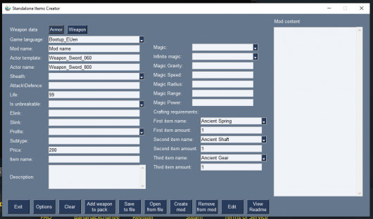 Standalone Items Creator (SIC) [The Legend of Zelda: Breath of the Wild ...