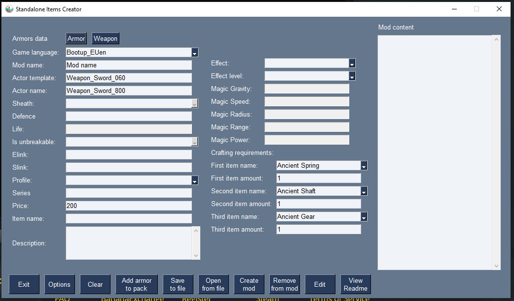 Standalone Items Creator (SIC) [The Legend of Zelda: Breath of the Wild ...