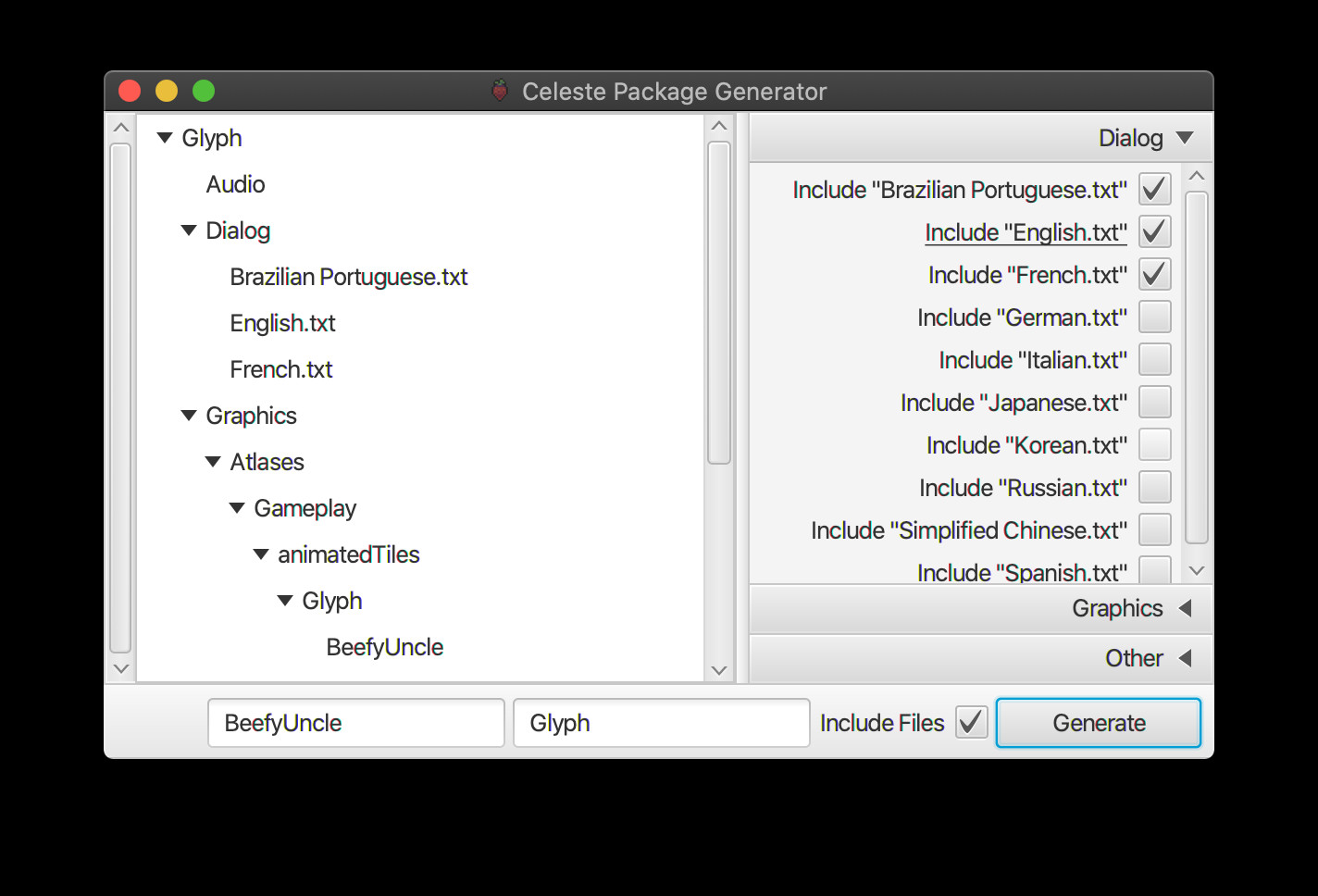 Celeste Package Generator [Celeste] [Modding Tools]