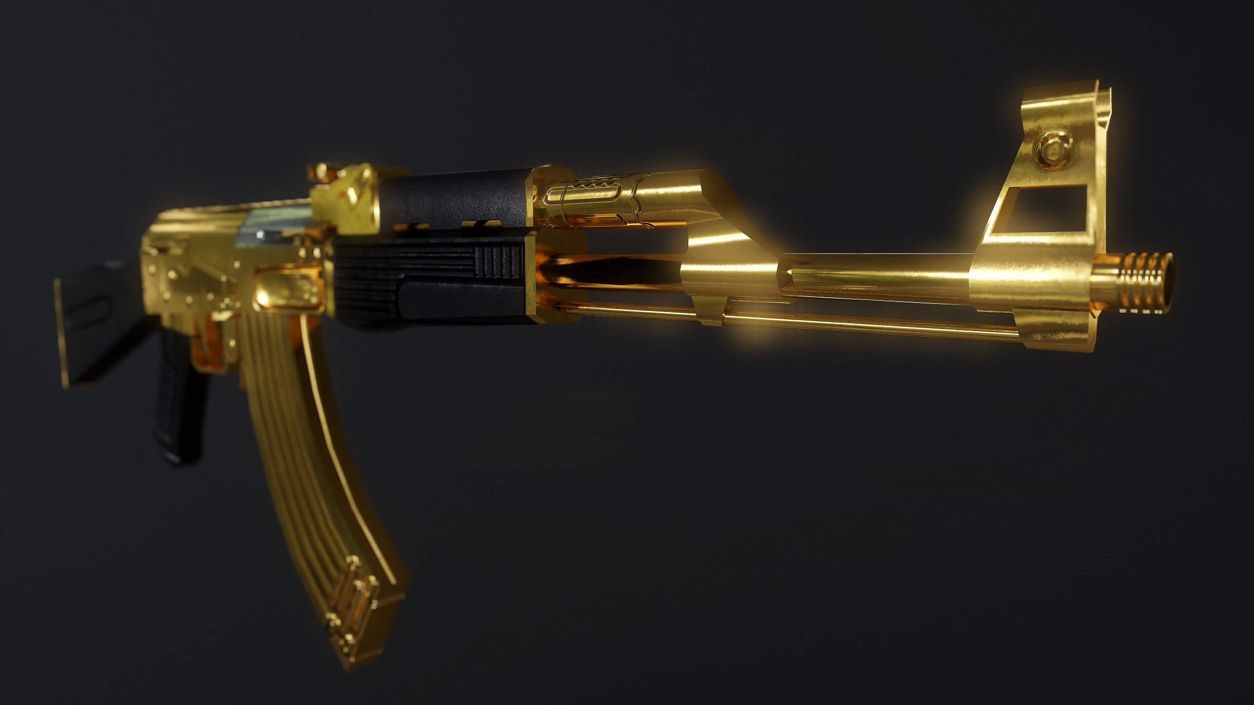 CSS: Golden AK [Counter-Strike: Source] [Works In Progress]