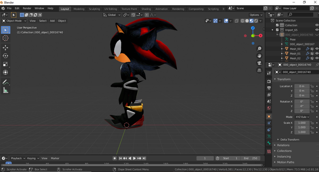 Shadow The Jackal [Sonic Adventure 2] [Works In Progress]