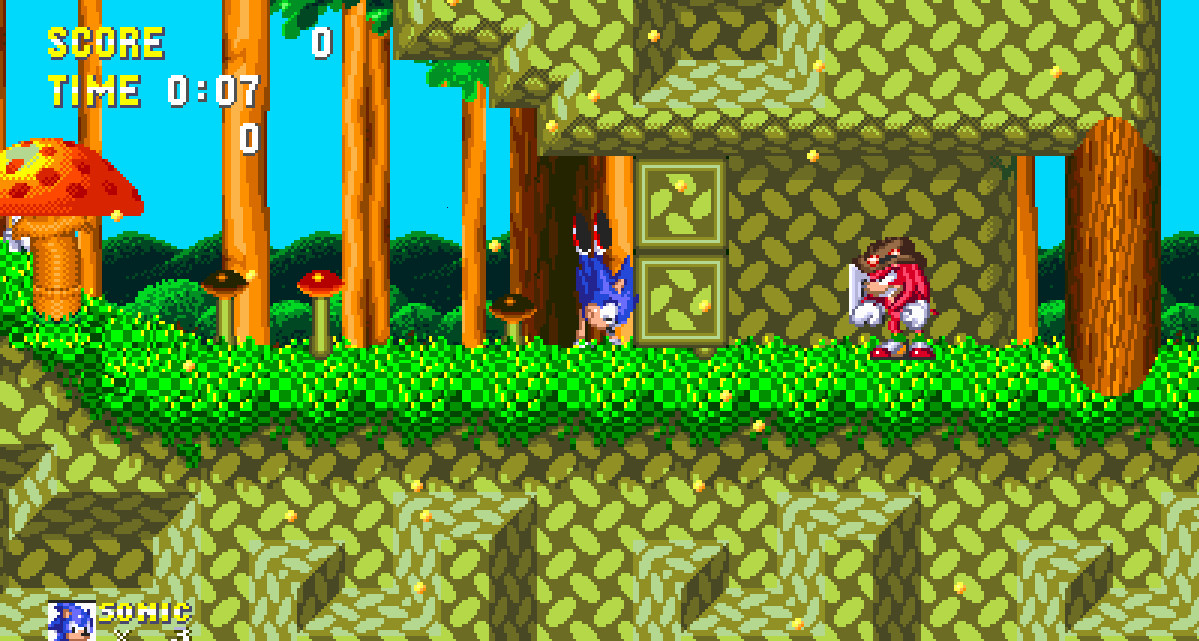 OVA Knuckles in Sonic 3 AIR [Sonic 3 A.I.R.] [Works In Progress]