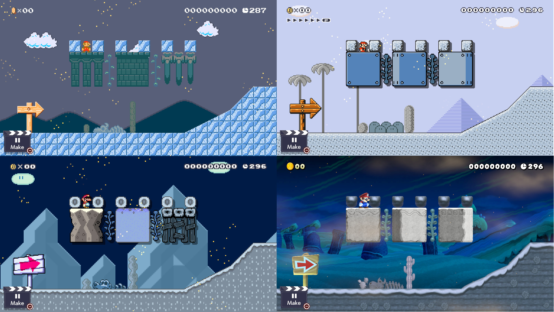 SMM2 - Snowy Desert Mod [Super Mario Maker 2] [Works In Progress]