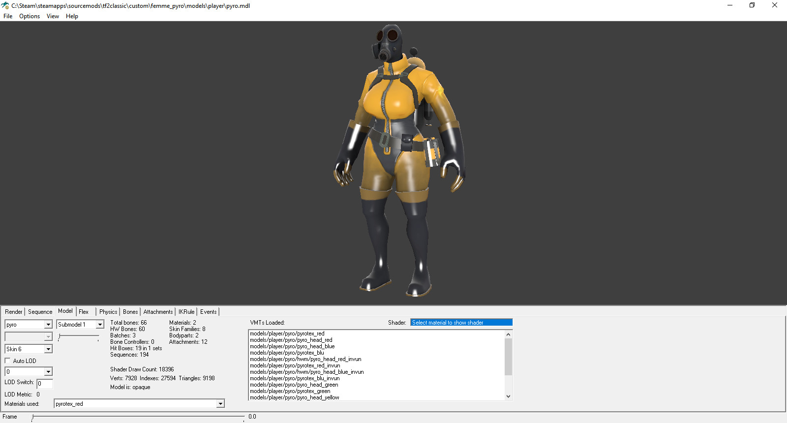 Femme Pyro Renovation for TF2C [Team Fortress 2 Classic] [Works In ...