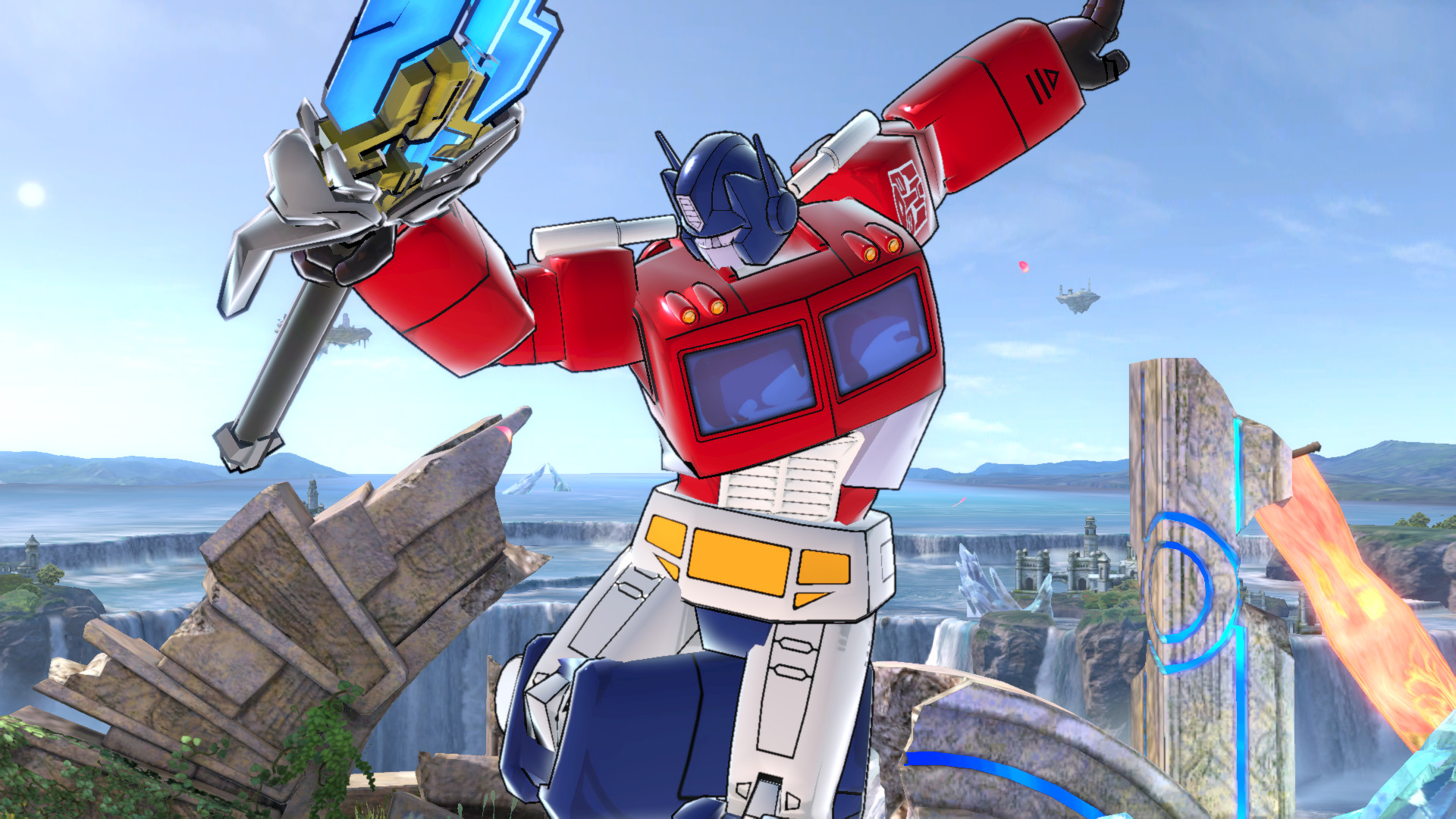 Optimus Prime over Cloud [Super Smash Bros. Ultimate] [Works In Progress]