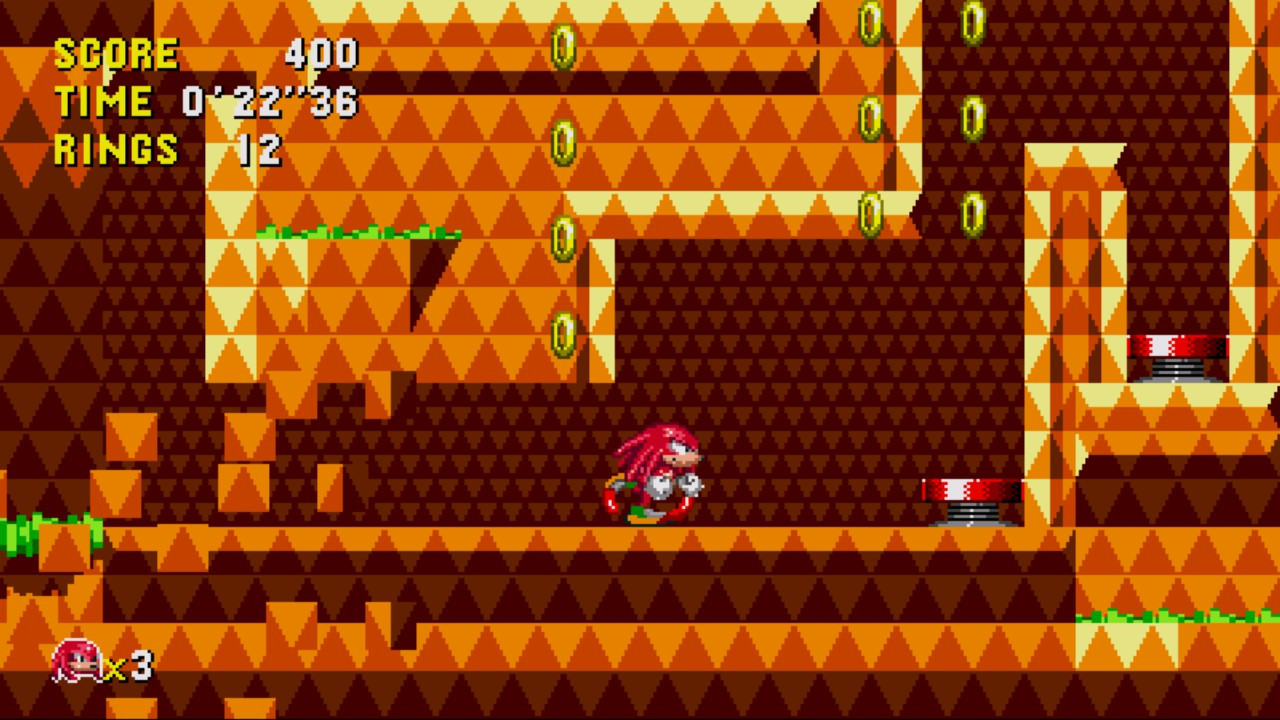 Knuckles The Echidna in Sonic CD [Sonic CD (2011)] [Works In Progress]