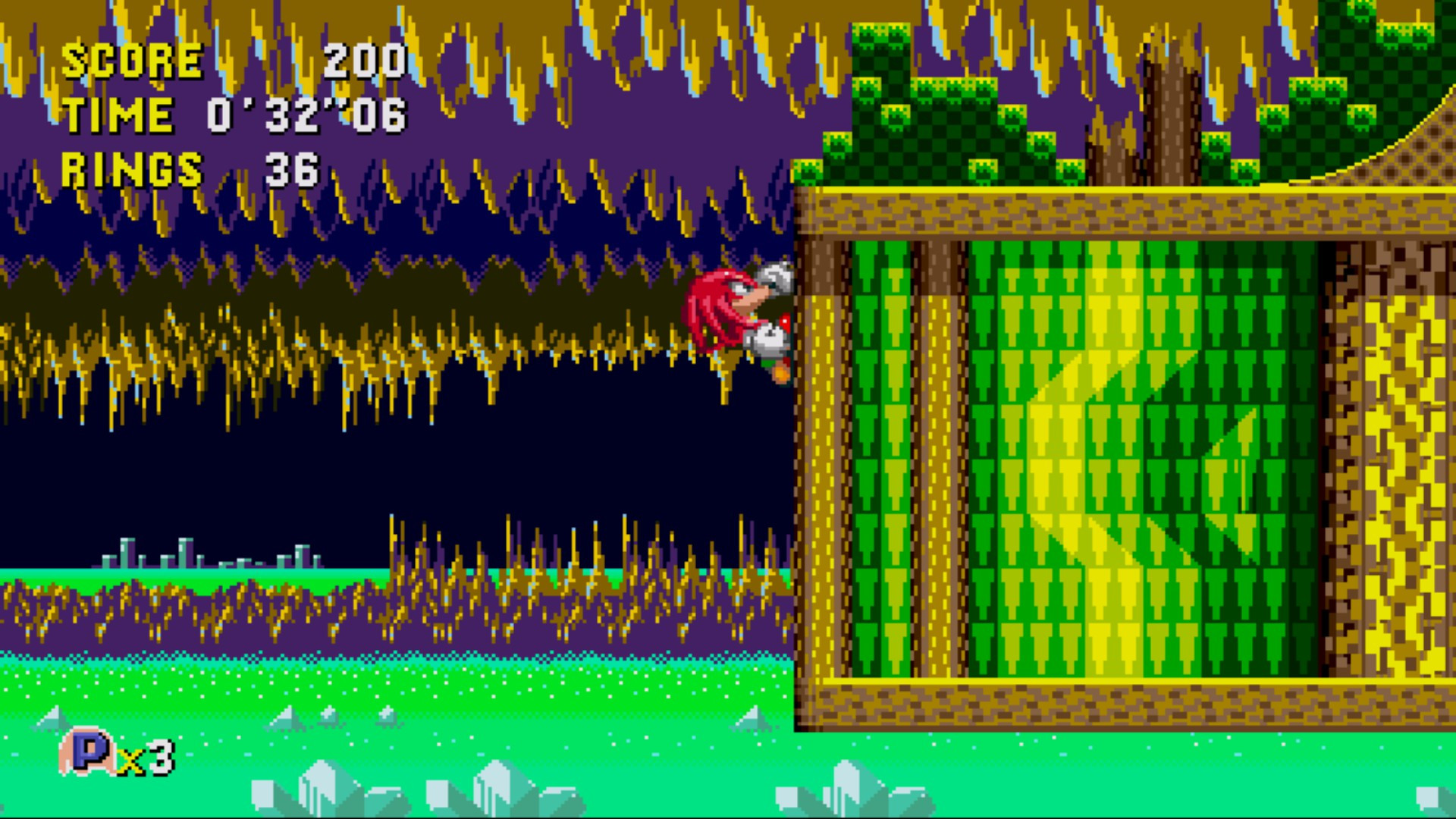 Knuckles The Echidna in Sonic CD [Sonic CD (2011)] [Works In Progress]
